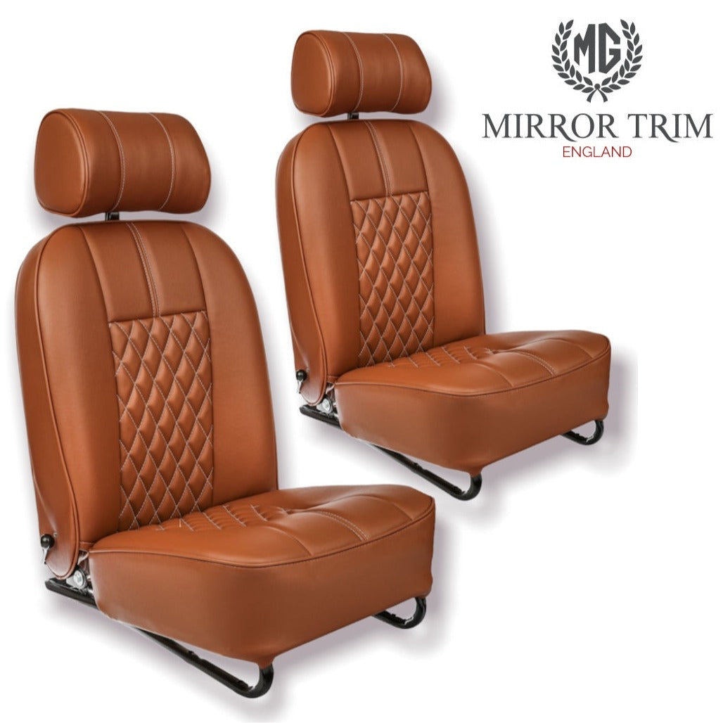 MGB MGB GT Seats | Vinyl / Leather Full Retrim Service – Mirror Trim