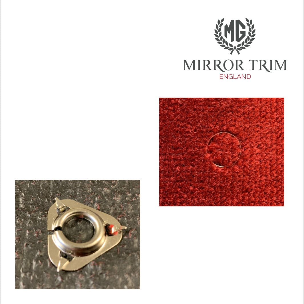 MG CLASSIC CARPET CLIP SNAP FASTENERS TWO PART PRONG & PLATE – Mirror Trim