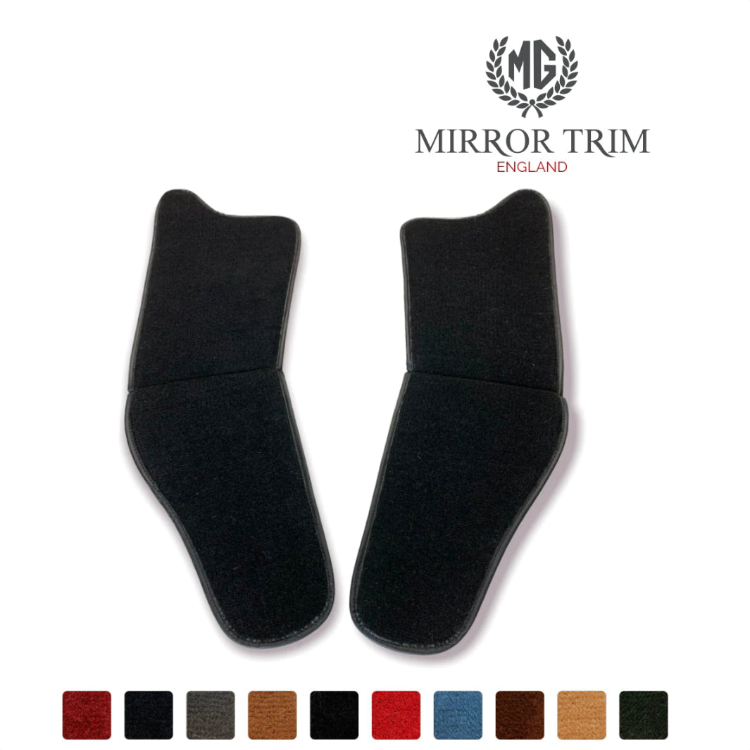 MGB GT BOOT TAIL LIGHT WELL CARPETS | PAIR 10 COLOURS – Mirror Trim