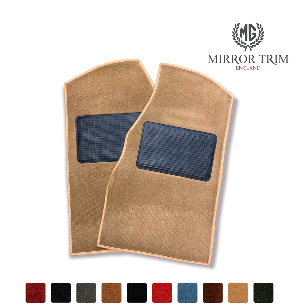 MGB MGB GT DELUXE FOOTWELL CARPET MATS FRONT - PAIR 1962-67 - 3 SYNC W ...